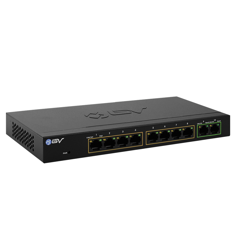 BV-Tech 8 Port PoE Switch - BV Security