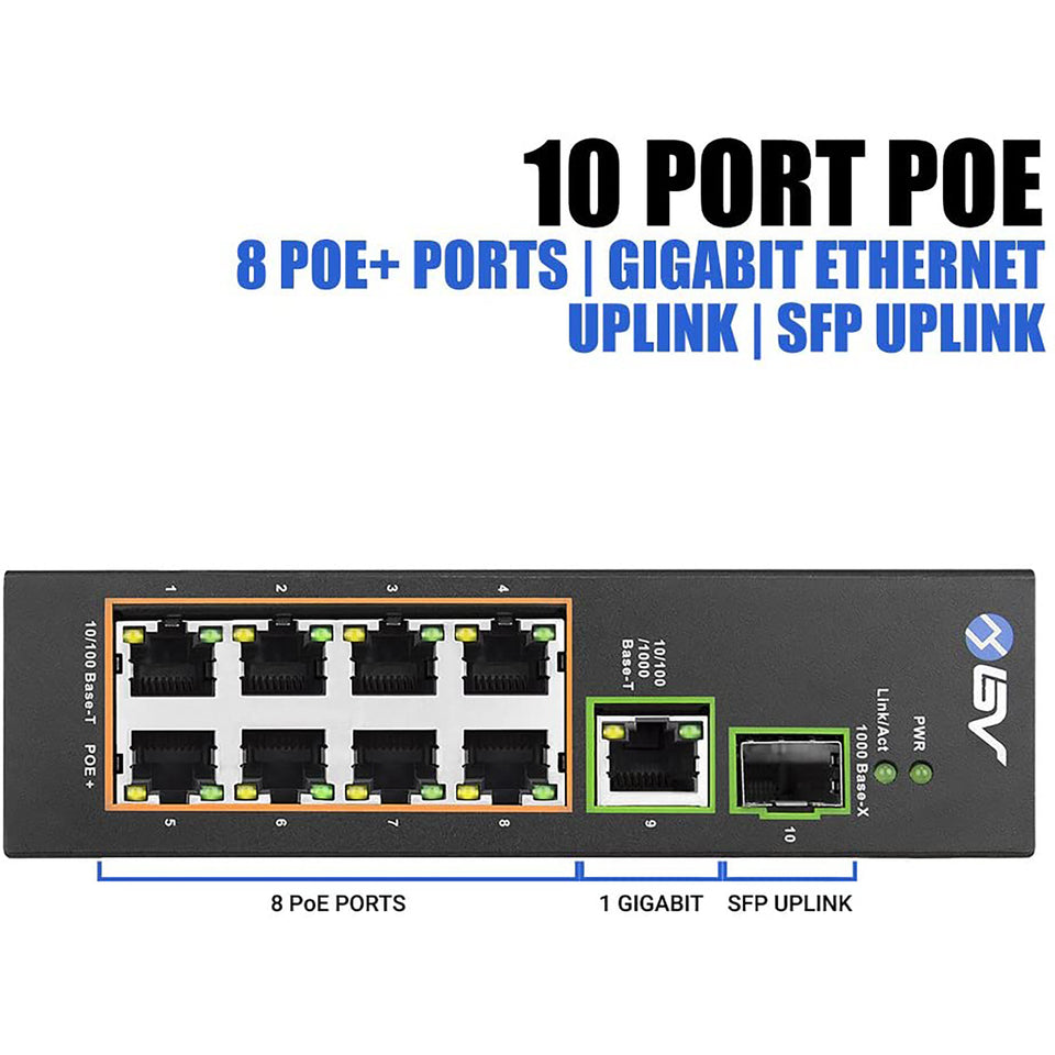 BV-Tech 8 Port PoE Switch- BV Security